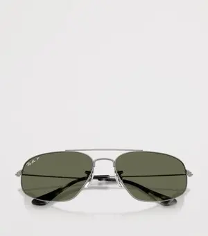 Ray-ban Aviator-inspired Rectangle Sunglasses - Grey