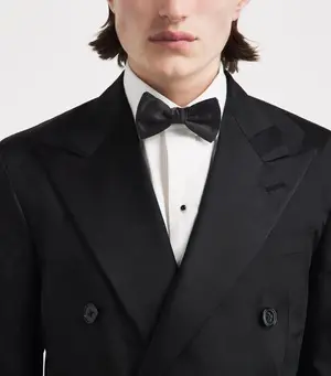 Emporio Armani Silk Bow Tie - Black