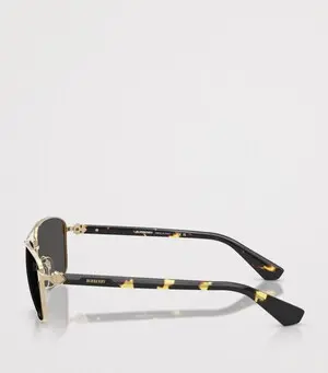 Burberry Metal Pilot Sunglasses - Gold