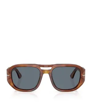 Persol Acetate Pilot Sunglasses - Blue
