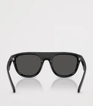 Burberry Acetate Square Sunglasses - Black