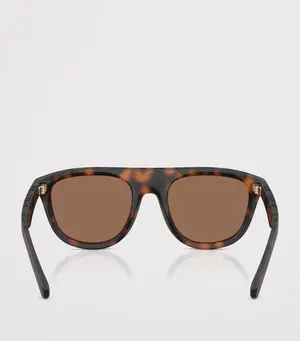 Burberry Acetate Square Sunglasses - Brown