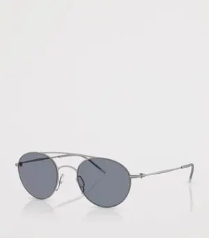 Giorgio Armani Metal Round Frame Sunglasses - Grey