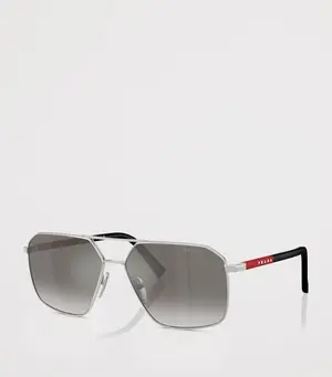Prada Aviator Sunglasses - Silver