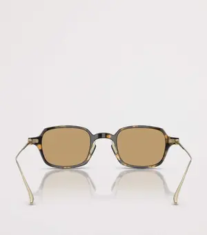 Giorgio Armani Tortoiseshell Rectangle Sunglasses - Brown