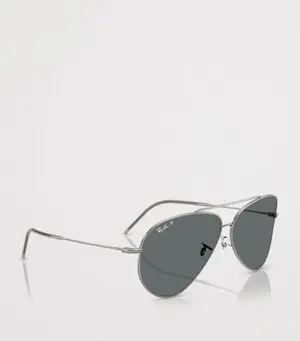 Ray-ban Metal Aviator Sunglasses - Grey