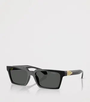 Versace Acetate Rectangular Sunglasses