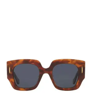 Loewe Square Frame Sunglasses - Blue