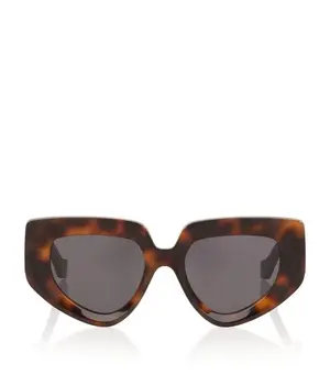 Loewe Anagram Diamond Sunglasses - Black