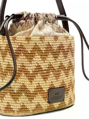 Missoni Zigzag Woven Bucket Bag