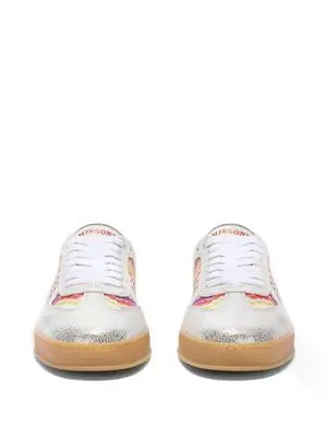 Missoni Zigzag-knit Metallic-effect Sneakers