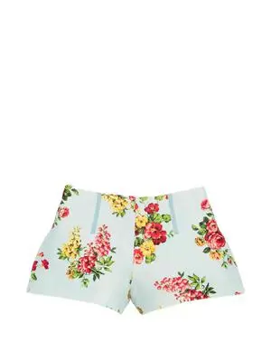 Brandon Maxwell Floral Print Shorts