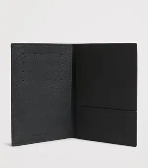 Emporio Armani Saffiano Leather Passport Holder
