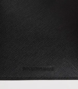 Emporio Armani Saffiano Leather Passport Holder