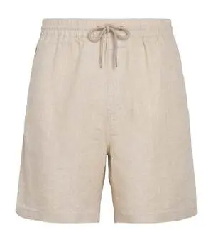 NN.07 Nn07 Gregor Linen Drawstring Shorts - Ivory