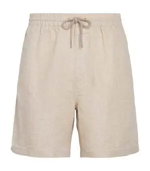 NN.07 Nn07 Gregor Linen Drawstring Shorts - Ivory