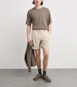 NN.07 Nn07 Gregor Linen Drawstring Shorts