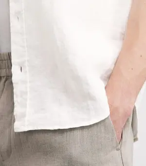 Citizens Of Humanity Linen Short-sleeve Cairo Shirt - White