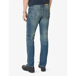 The Kooples Slim-leg Faded-wash Denim Jeans
