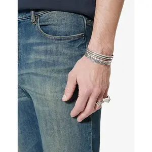 The Kooples Slim-leg Faded-wash Denim Jeans