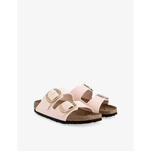 BIRKENSTOCK Arizona Big Buckle Faux-leather Sandals - Light Rose Bf