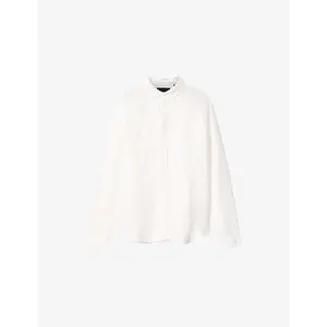 ALLSAINTS Loom Logo-embroidered Linen Shirt