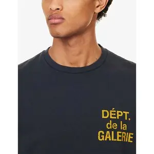 GALLERY DEPT. French Graphic-print Short-sleeve Cotton T-shirt - Black
