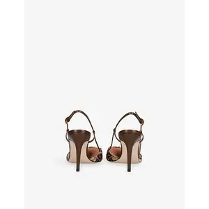 Valentino Garavani Vlogo Signature Sequined Slingback Pumps - Dk.brn Com