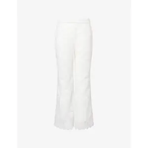 Zimmermann Aster Embroidered Woven Trousers - Ivory