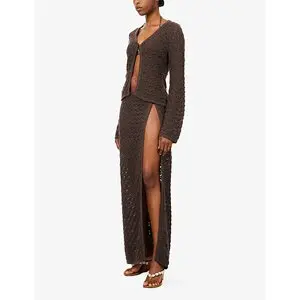4TH & RECKLESS Crochet Knit Maxi Skirt