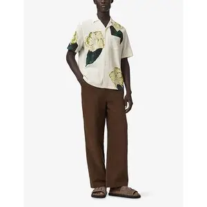 ALLSAINTS Nouvelle Floral-print Cotton And Linen Shirt