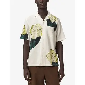 ALLSAINTS Nouvelle Floral-print Cotton And Linen Shirt