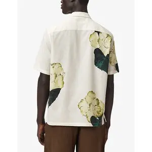 ALLSAINTS Nouvelle Floral-print Cotton And Linen Shirt