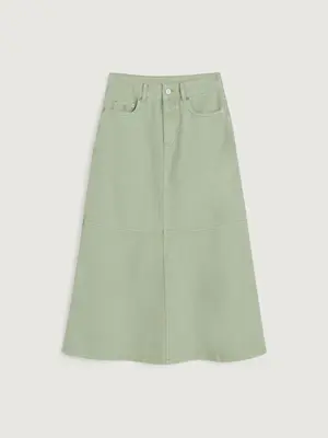 BY MALENE BIRGER Solene A-line Denim Midi Skirt
