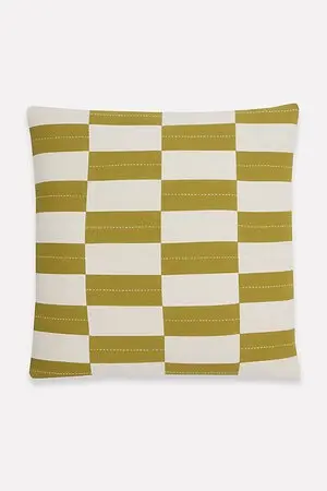ANCHAL Checkered Pillow - Moss