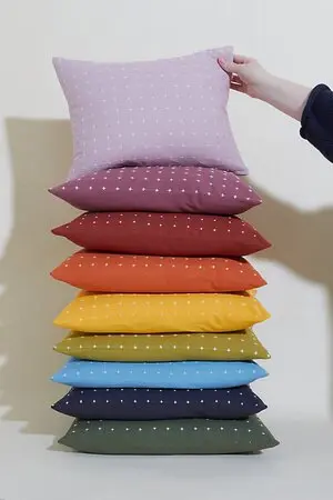 ANCHAL Cross-stitch Small Pillow - Berry