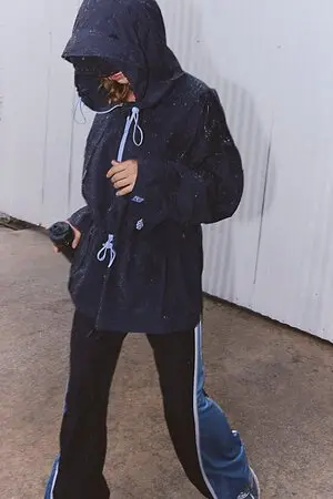 Free People Misty Mountain Waterproof Pullover Jacket - Black