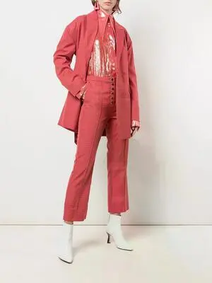 ELLERY Metallized Pointed-collar Shirt