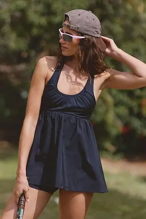 Free People Racerback Babydoll Set With Bike Shorts