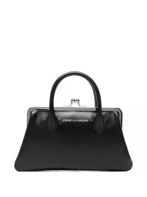 Comme Des Garçons Logo-print Kiss-lock Wallet - Black