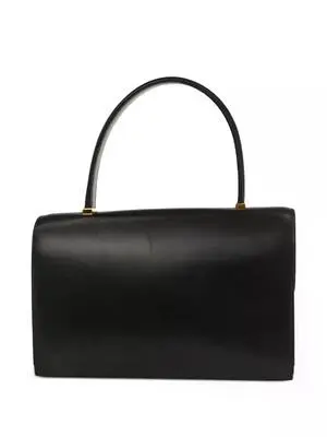 Hermès 1989 Piano Leather Handbag - Black