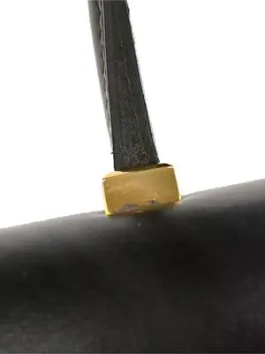 Hermès 1989 Piano Leather Handbag - Black