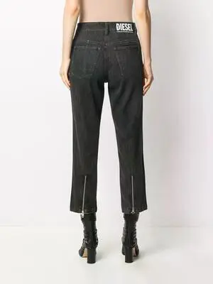 DIESEL® Hybrid Milano-knit Cropped Jeans