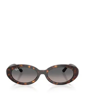 Ray-ban Rb2223 Oval Sunglasses - Brown