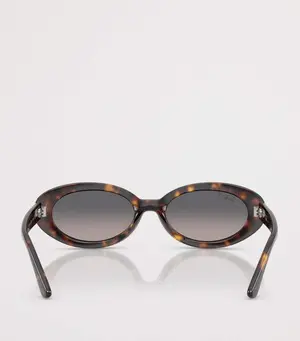 Ray-ban Oval Frame Sunglasses - Brown