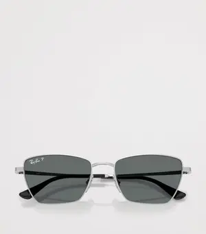 Ray-ban Metal Rb3783 Drea Sunglasses - Silver
