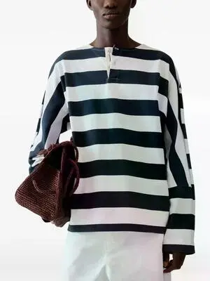 Jacquemus The Marinière Striped Long-sleeve T-shirt - Blue