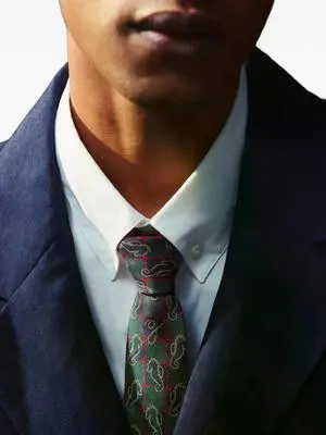 Jacquemus Seahorse Print Tie