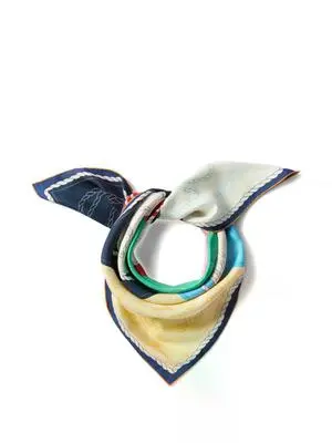 Jacquemus The Hippocampe Large Scarf - Blue