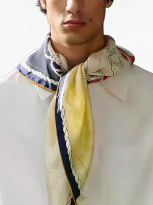 Jacquemus The Hippocampe Large Scarf - Blue